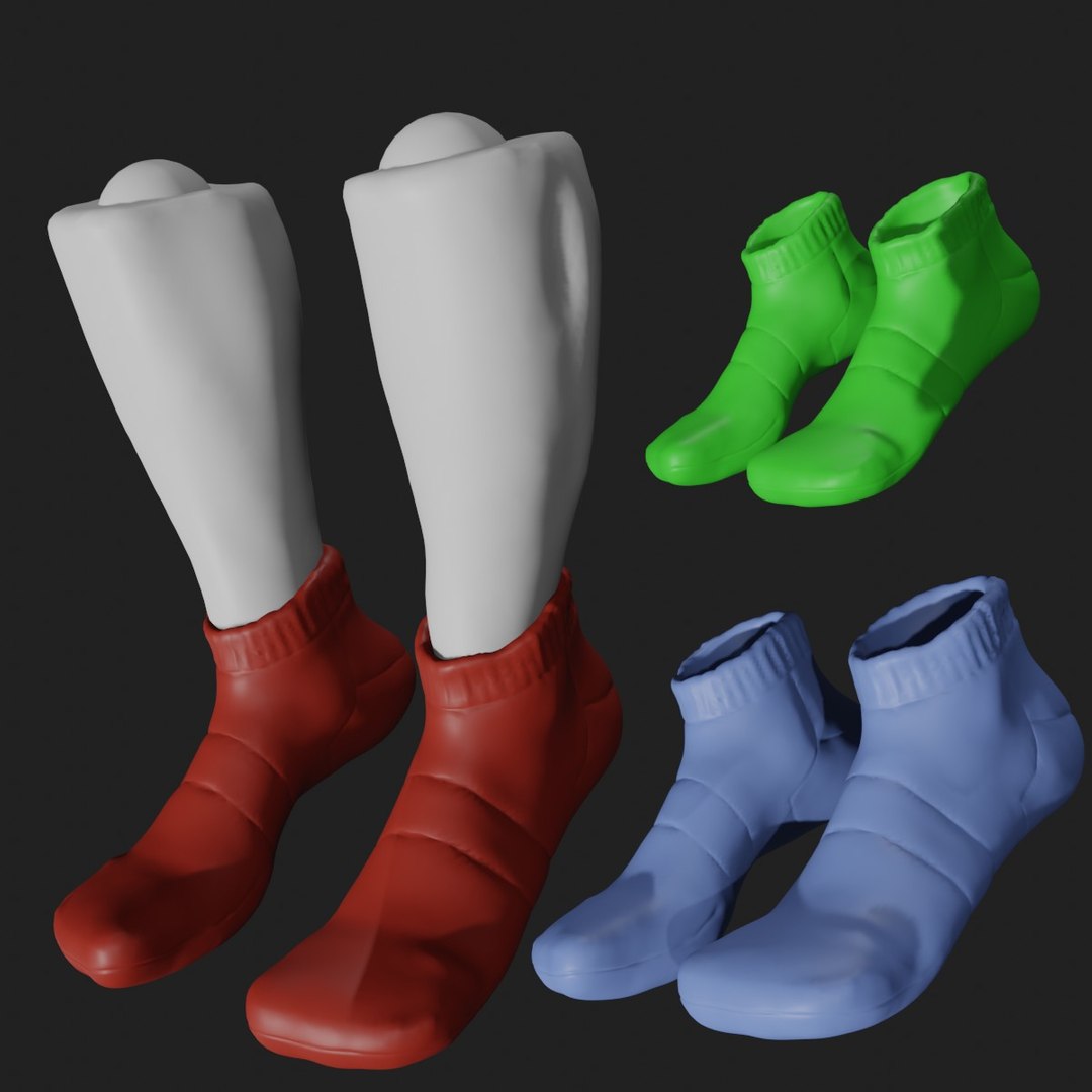 3D Colored socks - TurboSquid 1776761