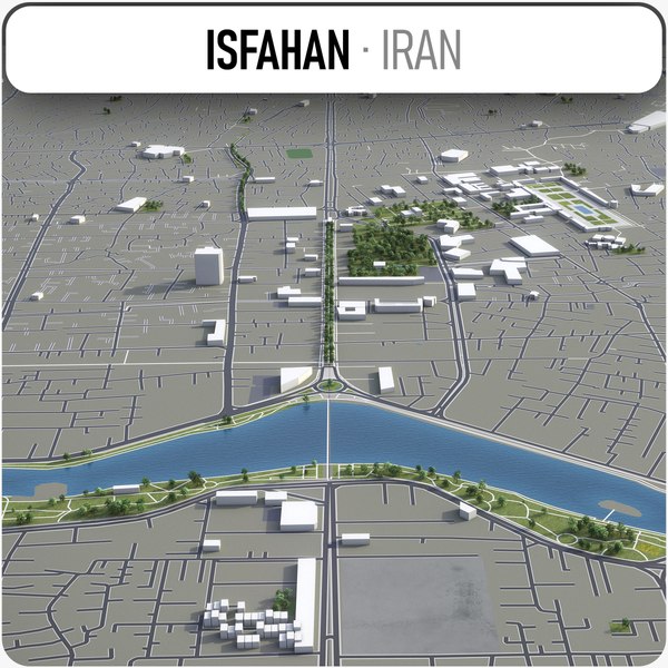 modelo 3d Isfahan - ciudad y alrededores - TurboSquid 1494481