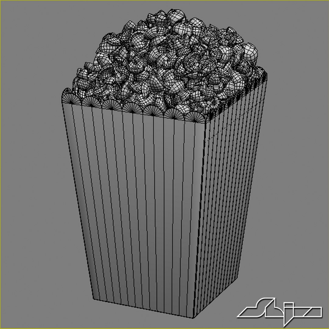 3d model popcorn heap