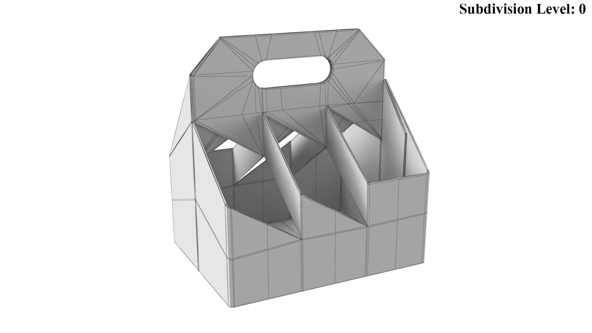 6 Pack Drink Container Model - TurboSquid 2001777