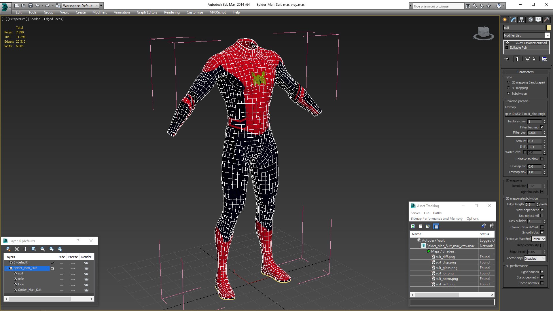 3D model Spider Man Suit - TurboSquid 1792768