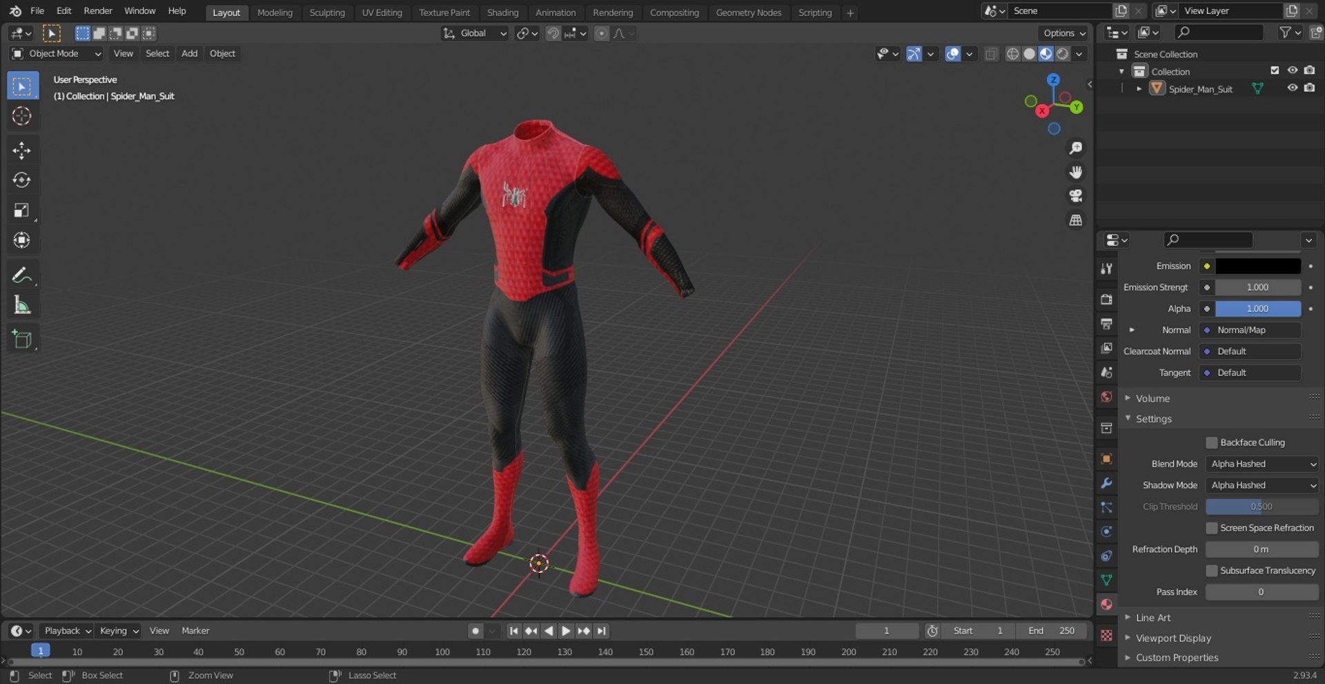 3D model Spider Man Suit - TurboSquid 1792768