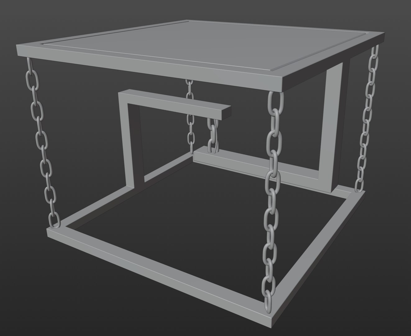 3D Optical Illusion Coffee Table - TurboSquid 2075603