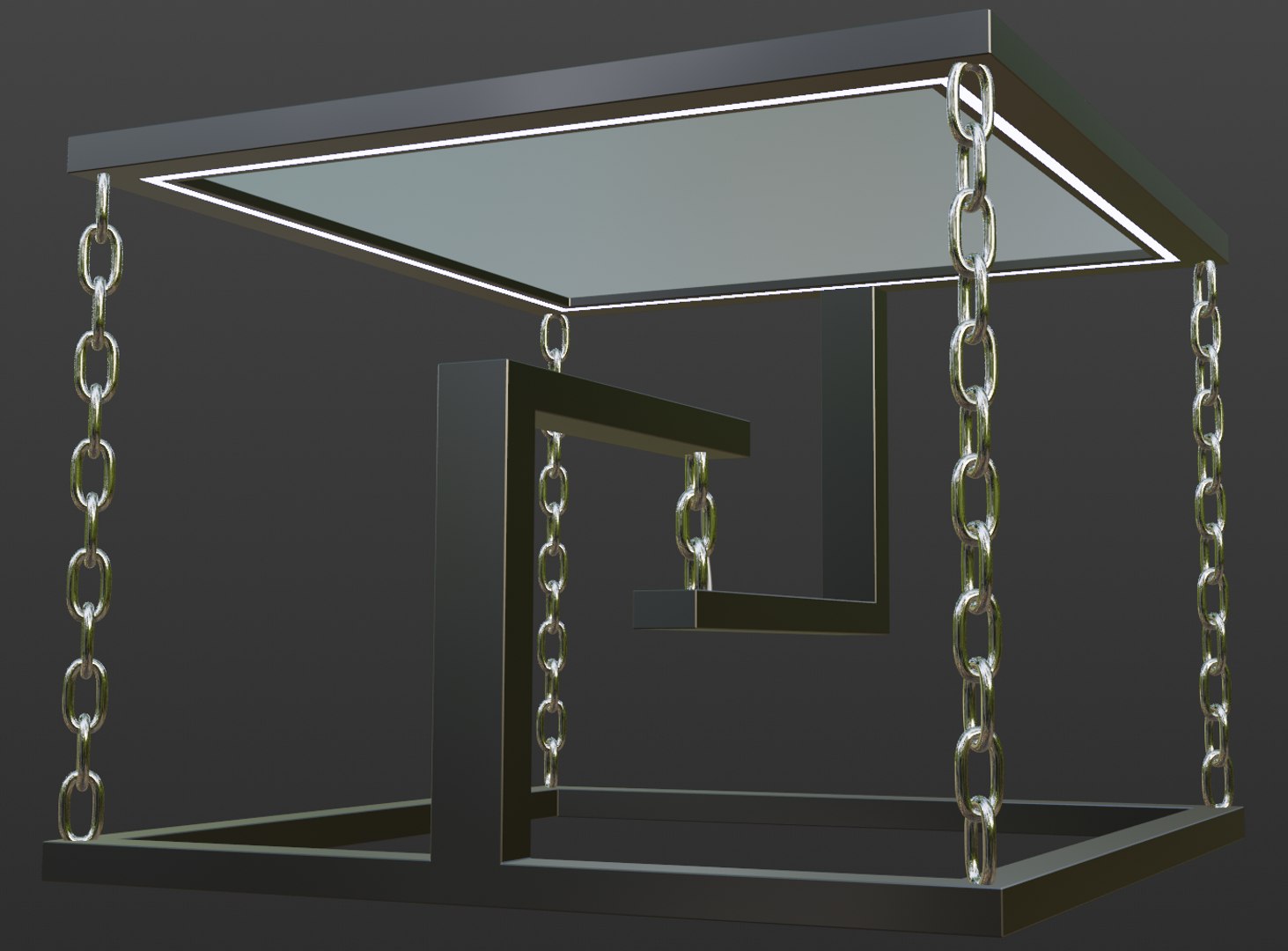 3D Optical Illusion Coffee Table - TurboSquid 2075603