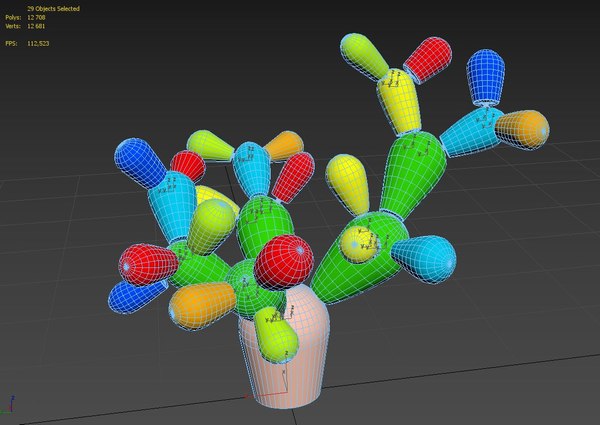 Cactus decorative toy 3D model - TurboSquid 1495139