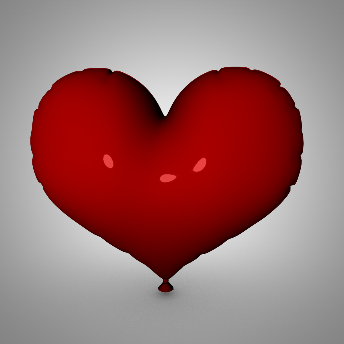 3d heart balloon