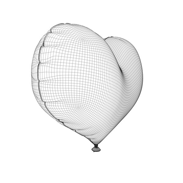 3d heart balloon