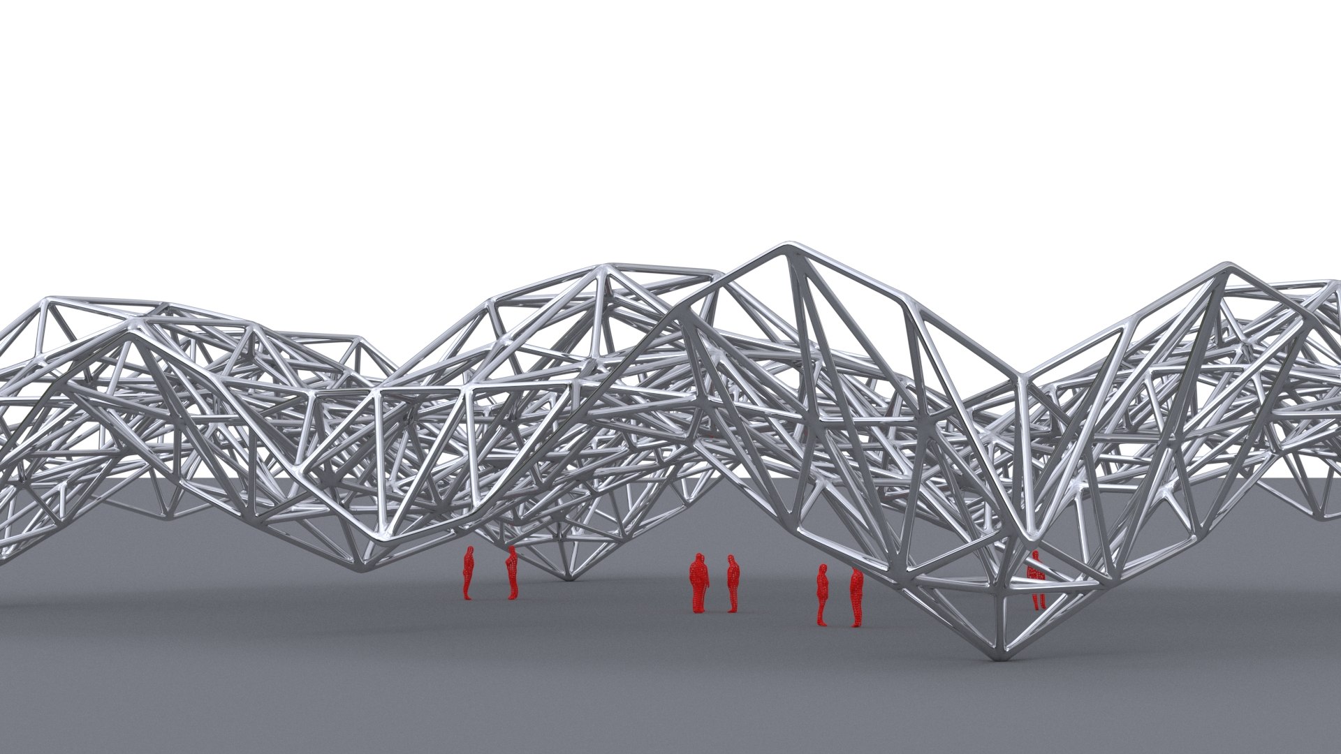 3D Model Parametric Steel Frame Canopy 03 - TurboSquid 2412518