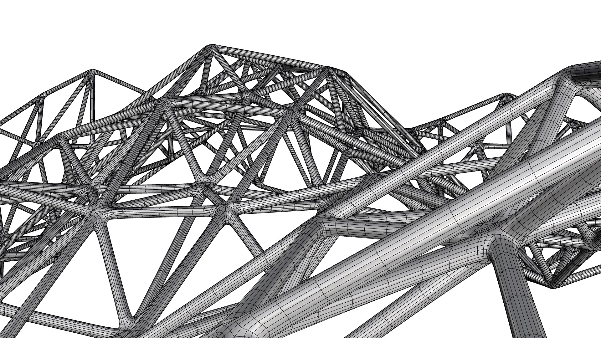 3D Model Parametric Steel Frame Canopy 03 - TurboSquid 2412518
