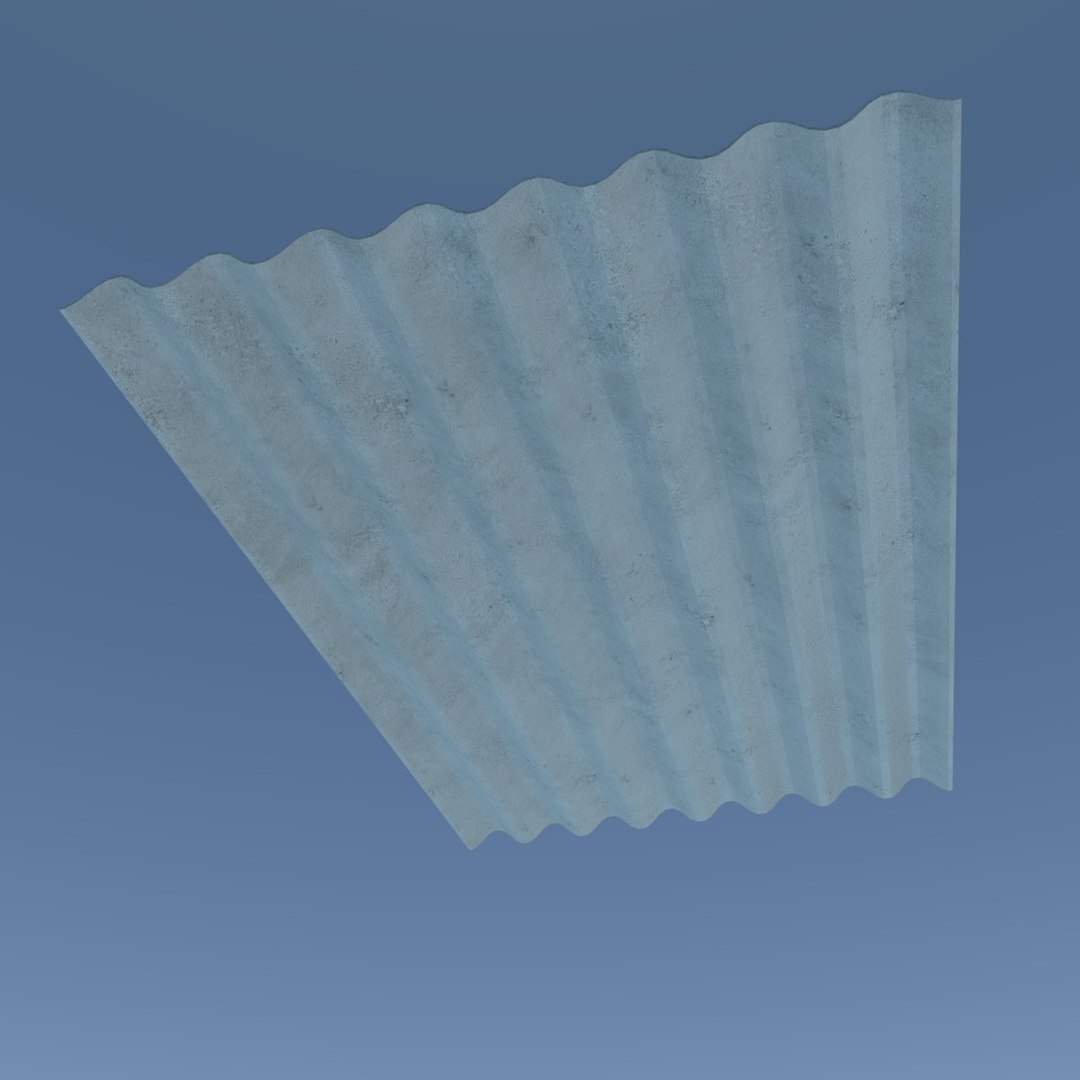 3d model slate roof 1130x1750mm 8