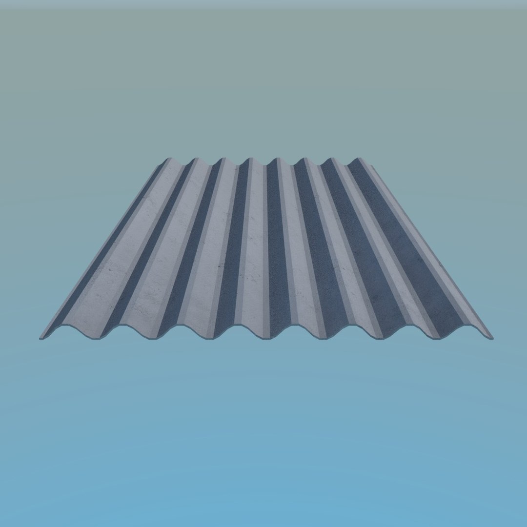 3d model slate roof 1130x1750mm 8