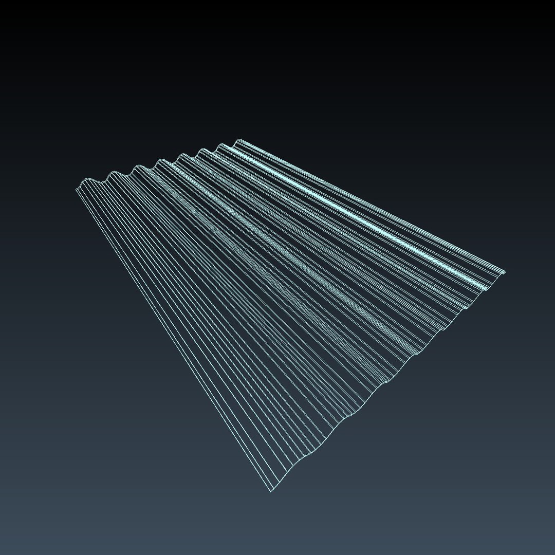 3d model slate roof 1130x1750mm 8