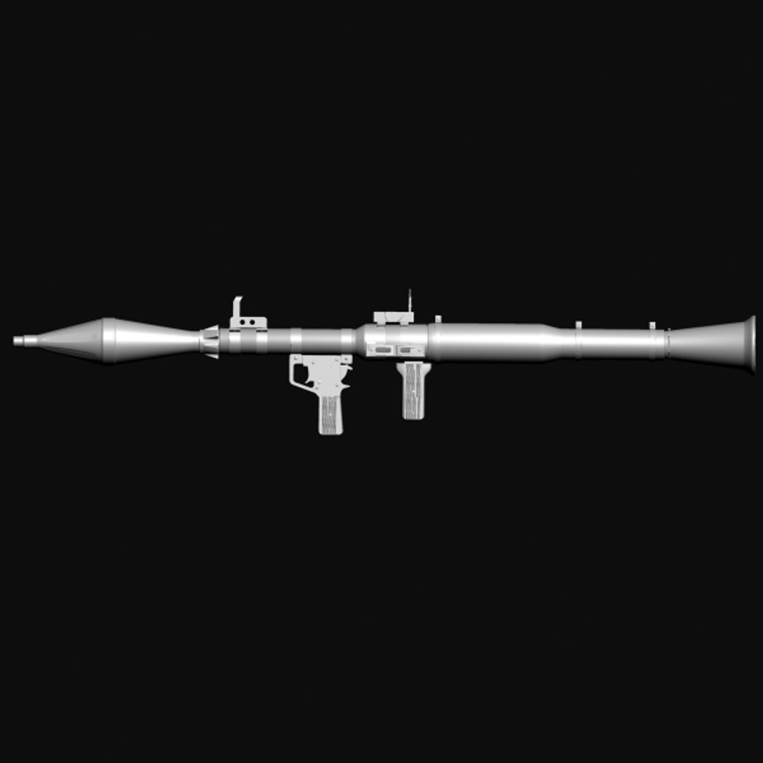 3d model rpg-7 launcher rocket