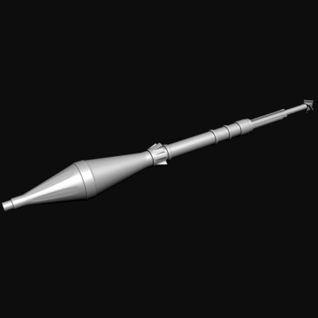 3d model rpg-7 launcher rocket
