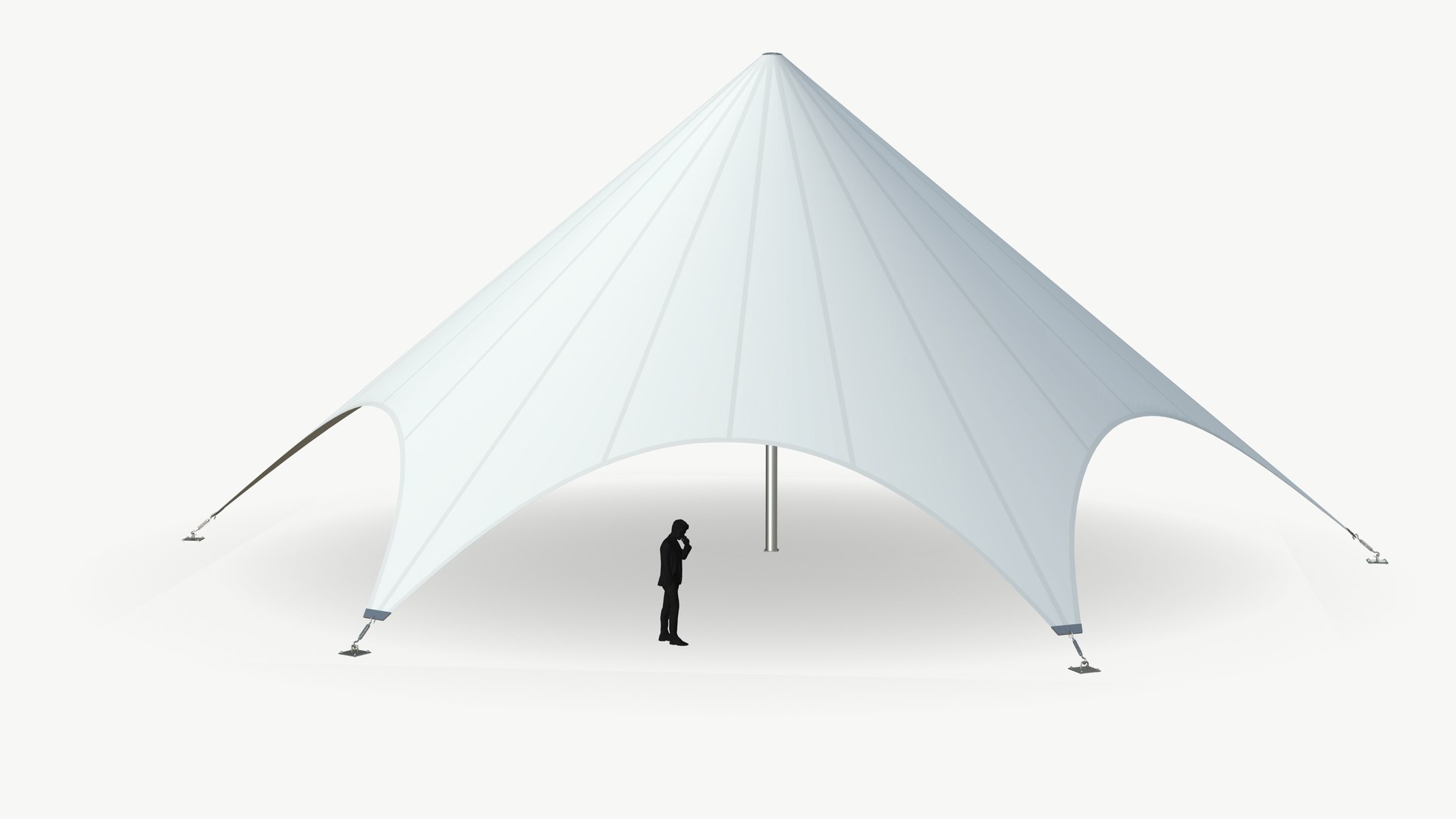 Tent Structure Conical 3D Model - TurboSquid 2041760