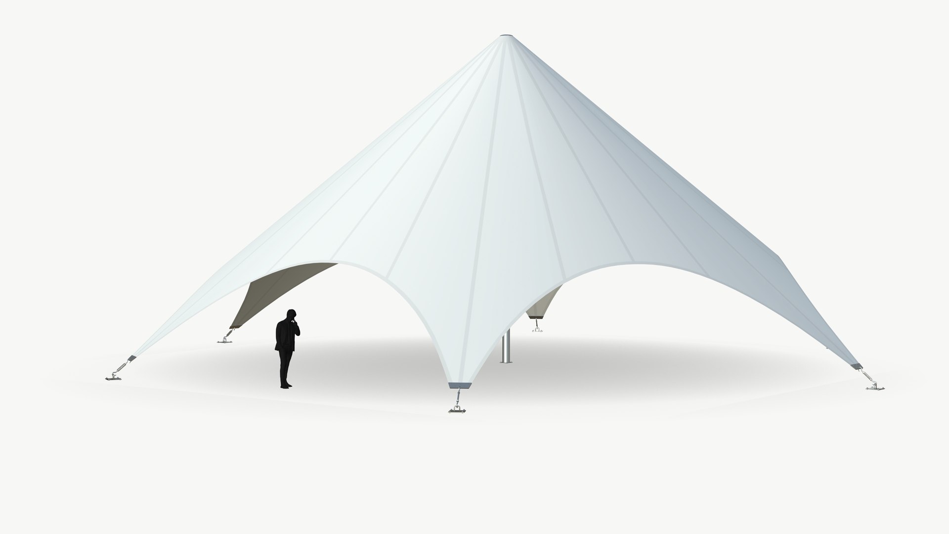 Tent Structure Conical 3D Model - TurboSquid 2041760