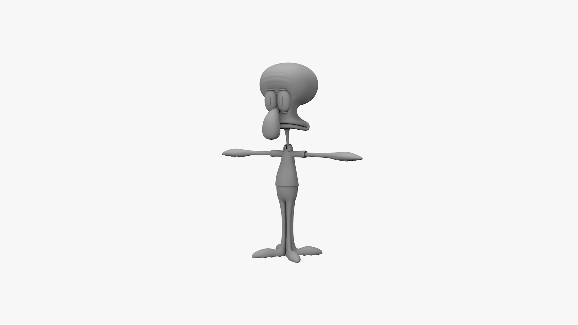 3D Squidward Model - TurboSquid 2385834