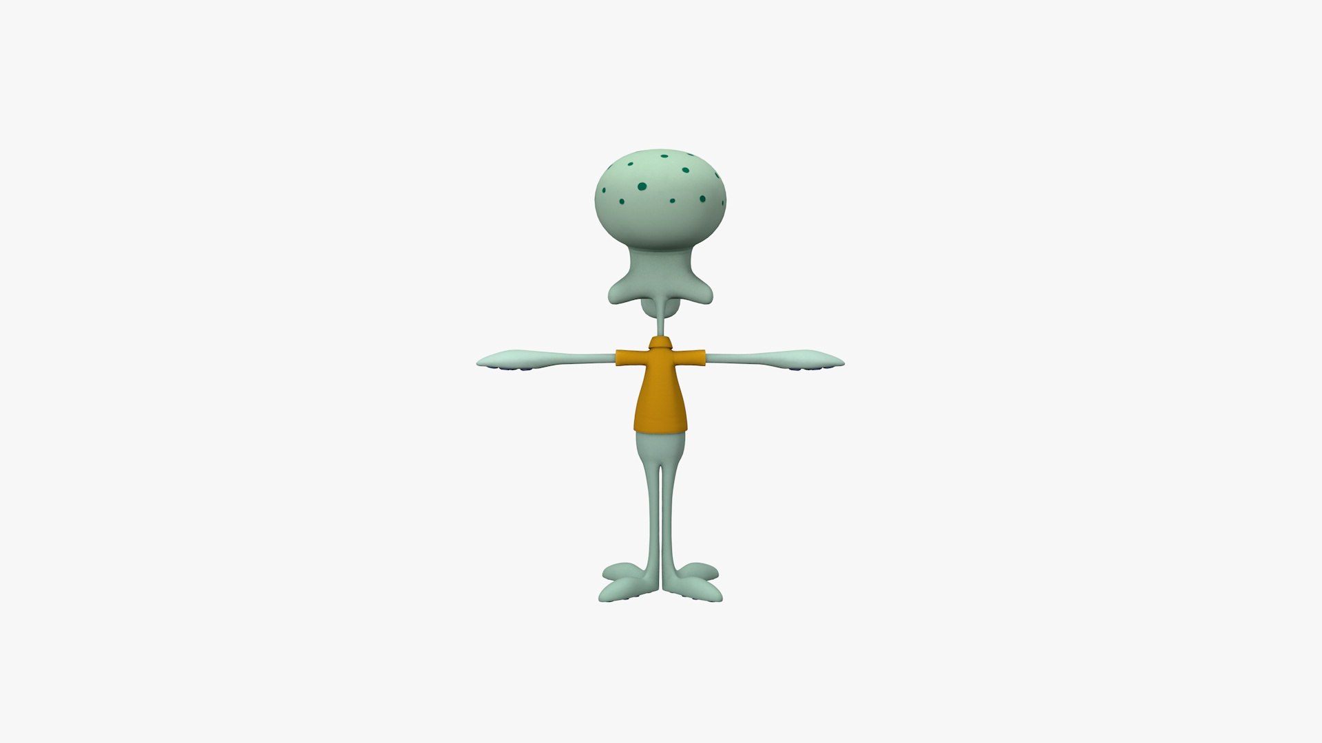 3D Squidward Model - TurboSquid 2385834