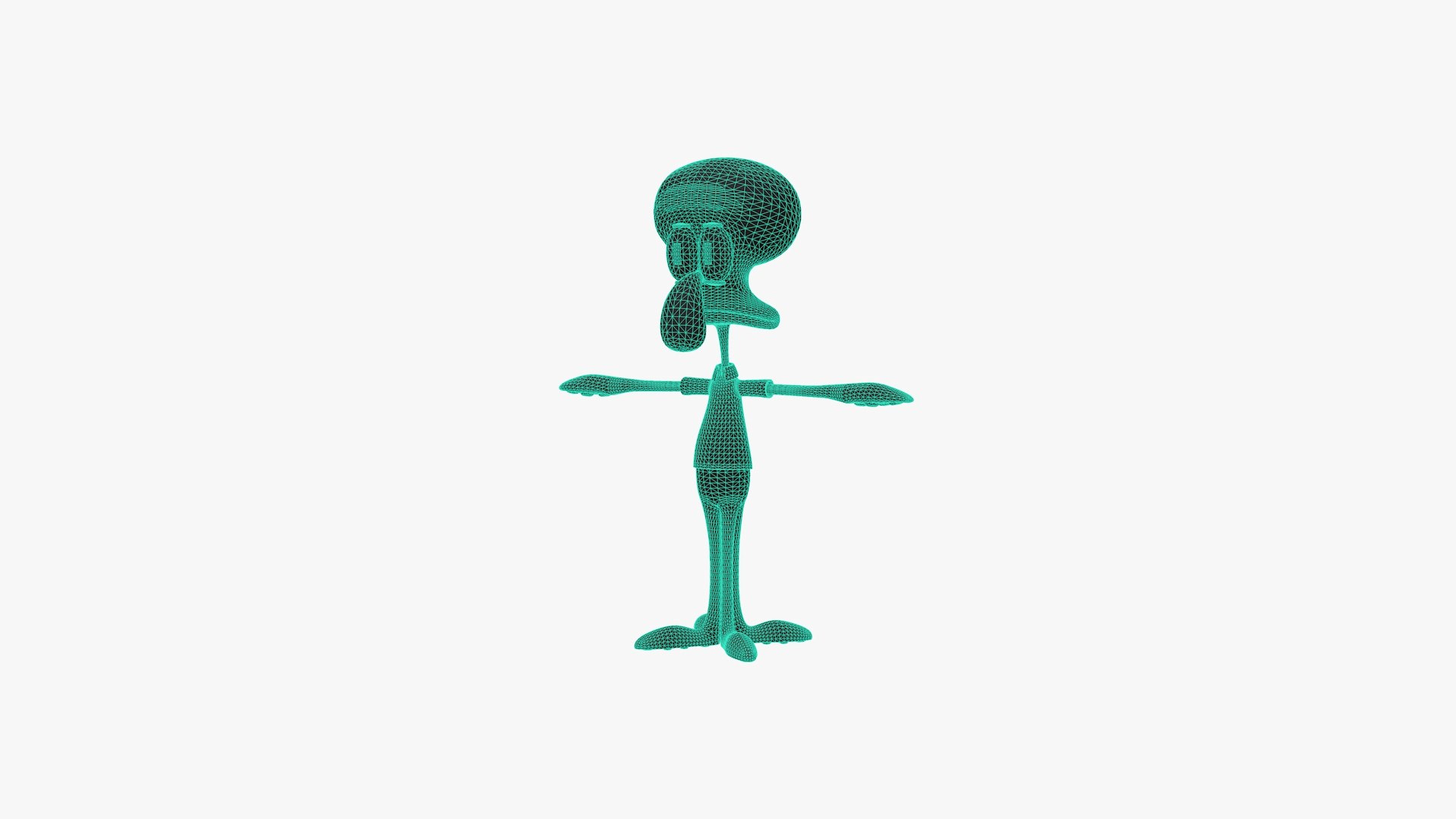 3D Squidward Model - TurboSquid 2385834