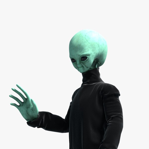 Alien in black suit model - TurboSquid 1964954