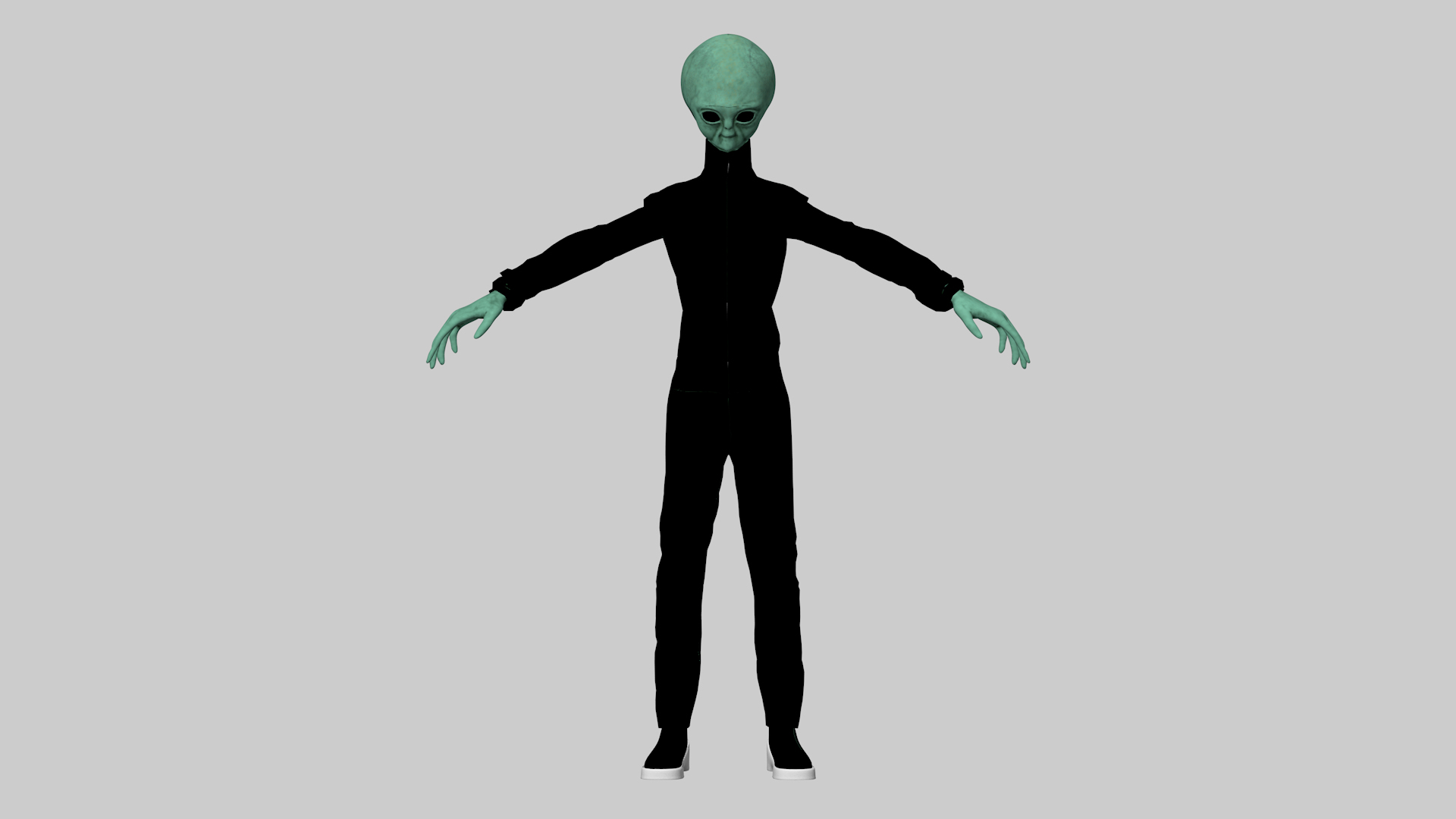 Alien In Black Suit Model - TurboSquid 1964954