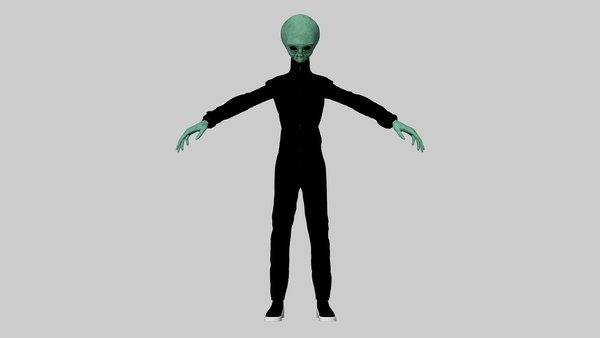modelo 3d alien in black suit - TurboSquid 1964954