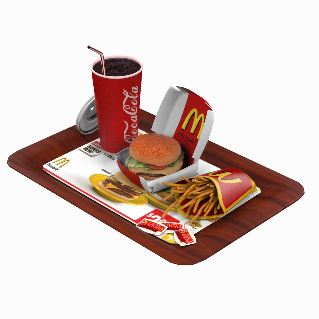 3d Model Fast Food Pack