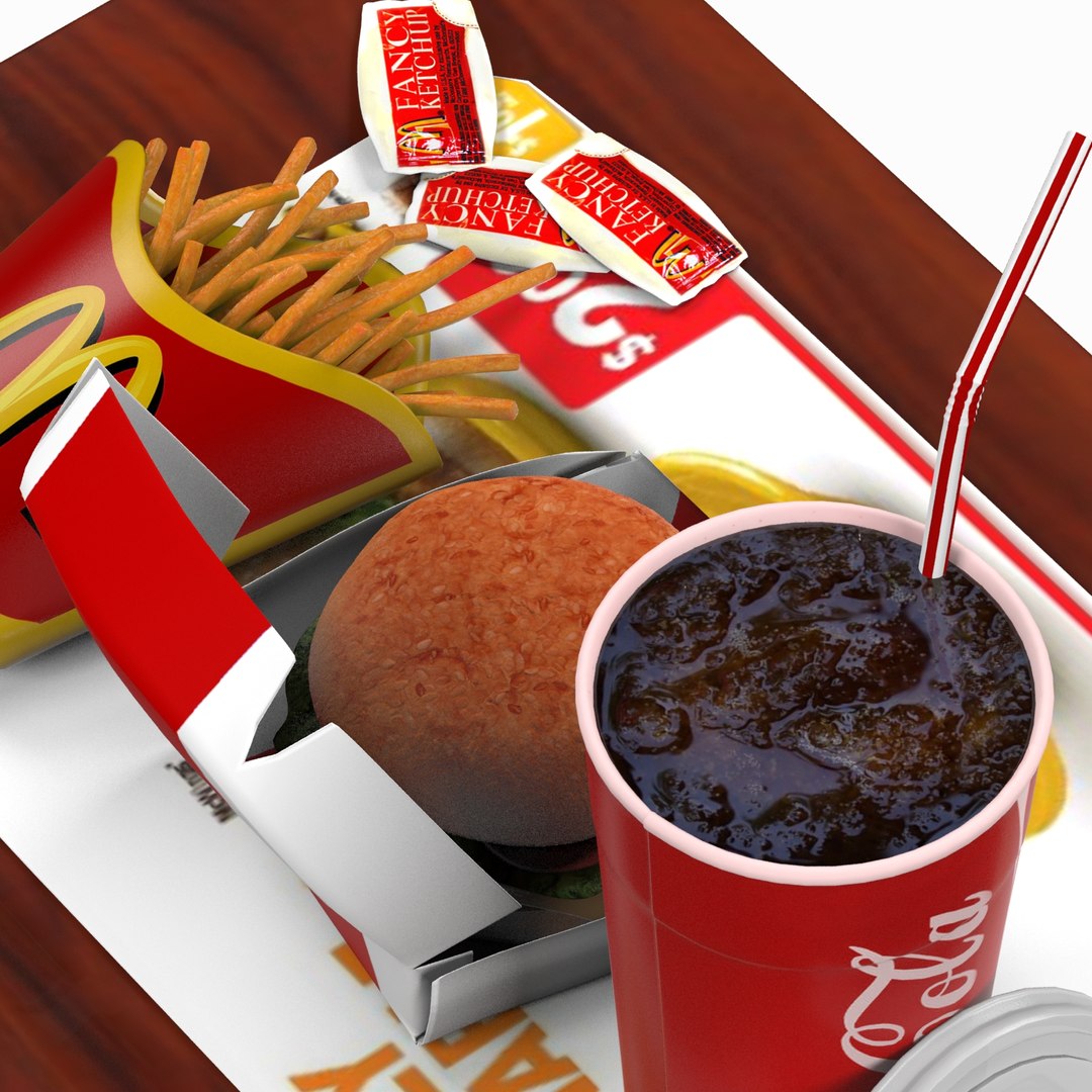 3d Model Fast Food Pack