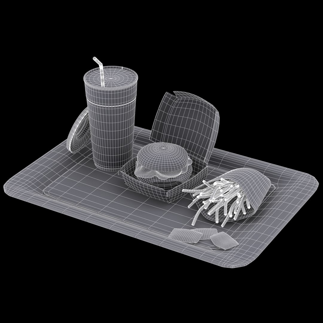 3d Model Fast Food Pack