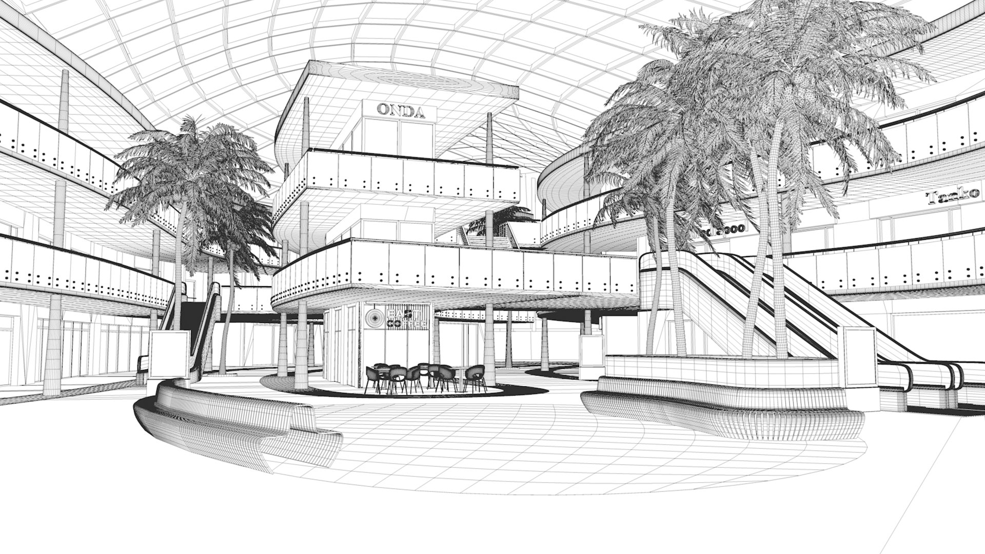 Montalia Shopping Center Mall 3D Model Model - TurboSquid 2085495