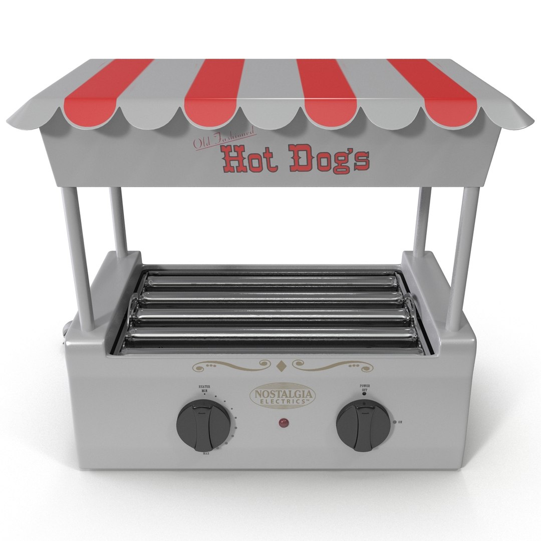 3d Old Fashioned Hot Dog Model