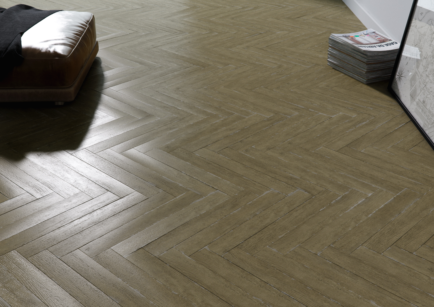 free obj model realistic old parquet