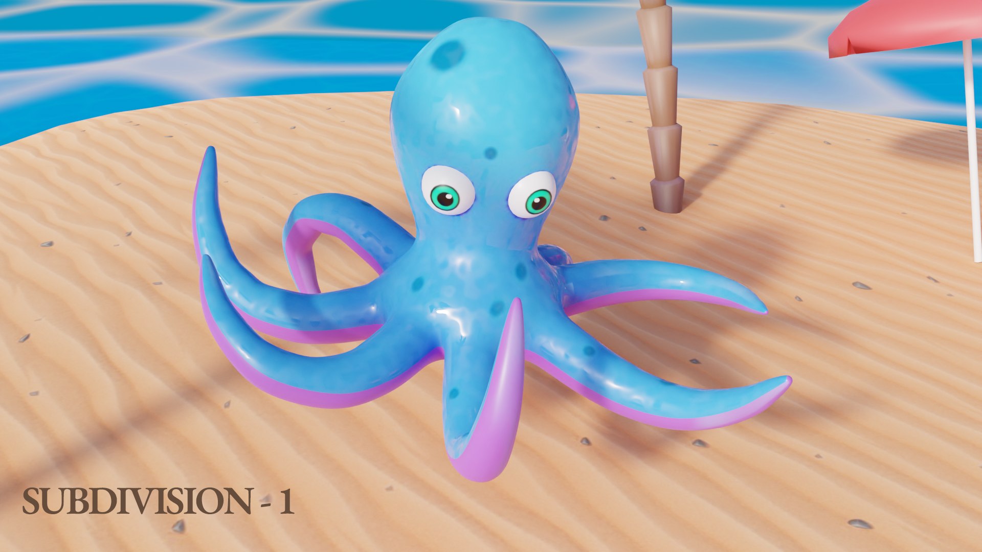 Stylized Low Poly Rigged Octopus Game Character Low-poly 3D Model 3D ...