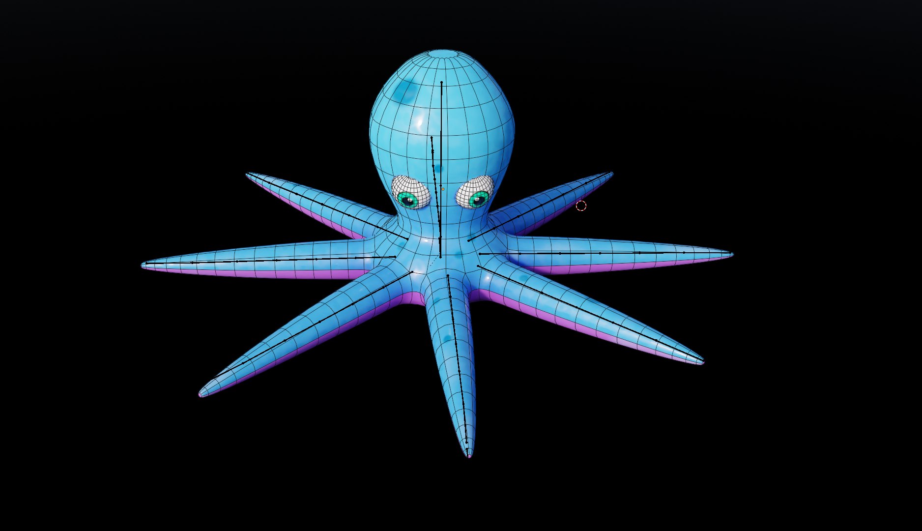Stylized Low Poly Rigged Octopus Game Character Low-poly 3D Model 3D ...