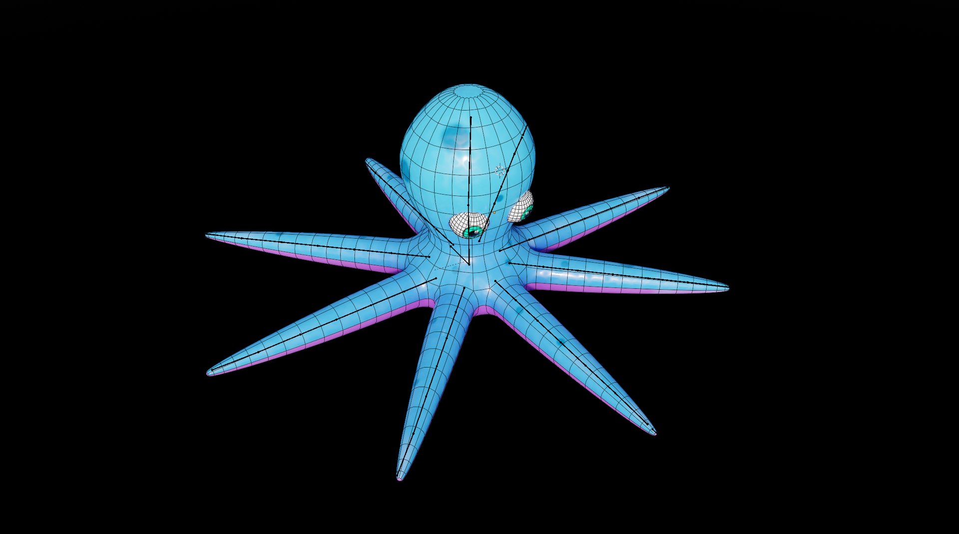 Stylized Low Poly Rigged Octopus Game Character Low-poly 3D Model 3D ...