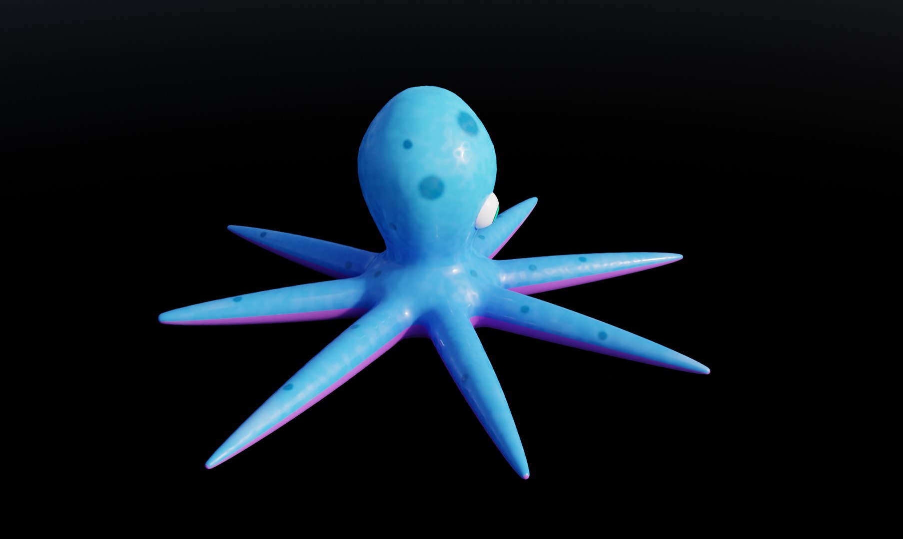 Stylized Low Poly Rigged Octopus Game Character Low-poly 3D Model 3D ...