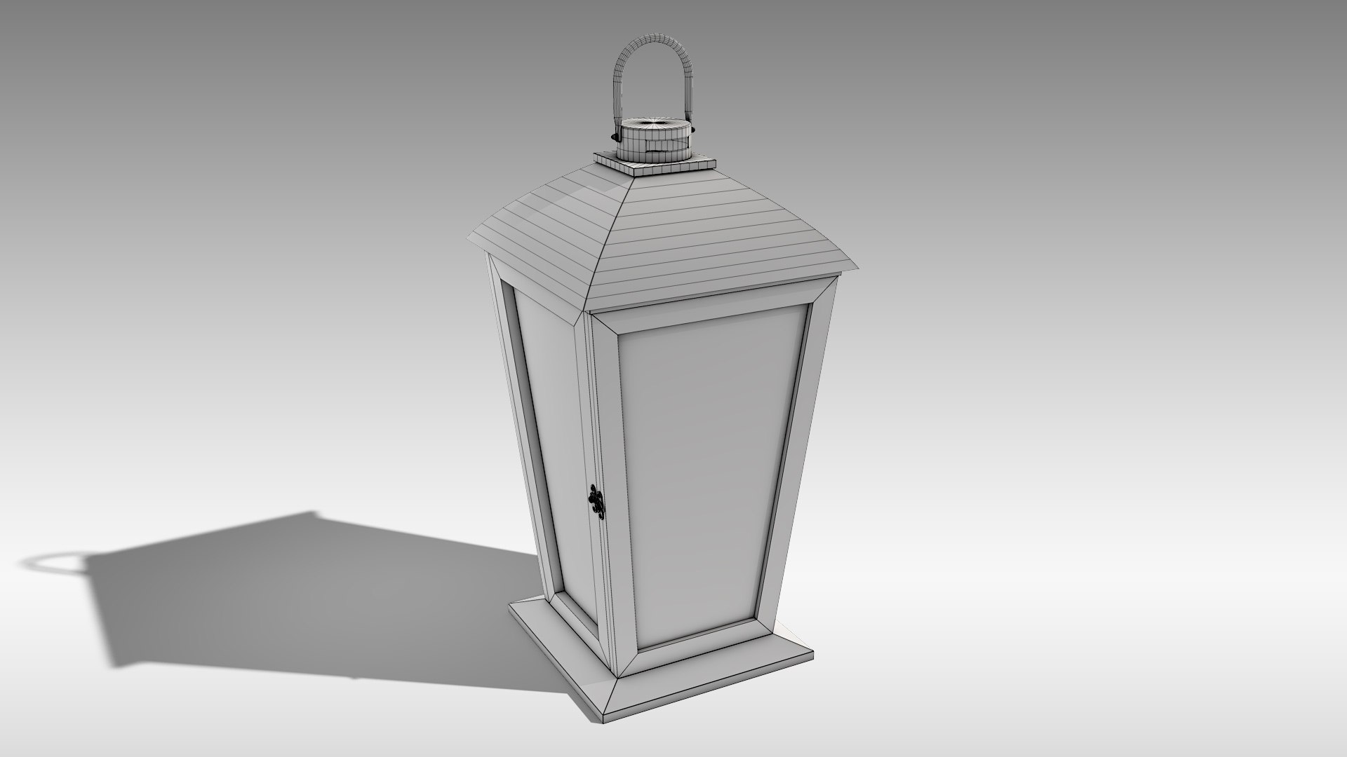 3D Wood Lantern Model - TurboSquid 1633600