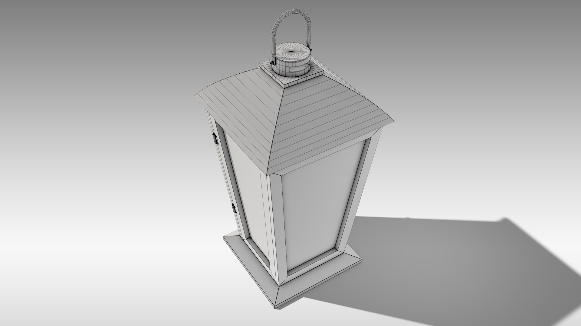 3D Wood Lantern Model - TurboSquid 1633600