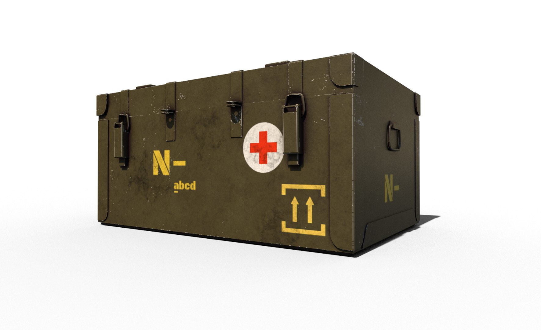 3D Army Medical Crate Model - TurboSquid 1594066