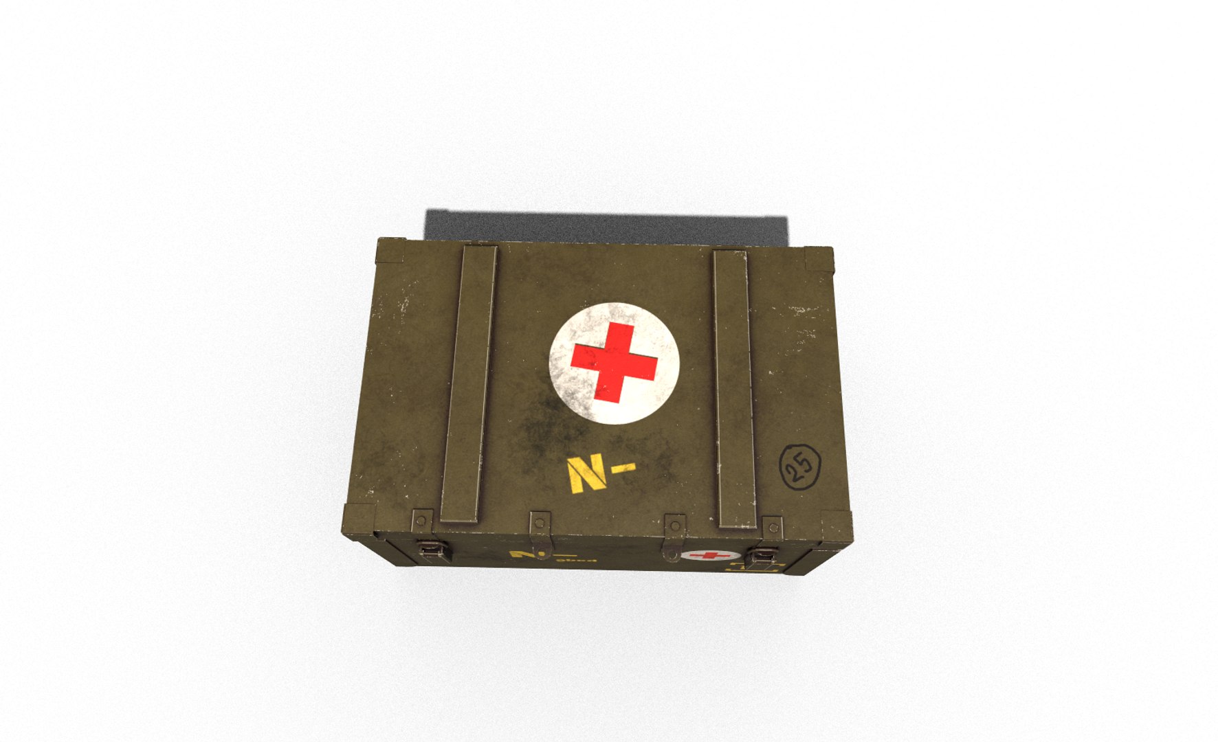 3D Army Medical Crate Model - TurboSquid 1594066