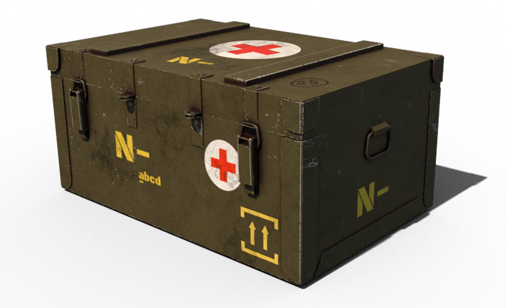 3D Army Medical Crate Model - TurboSquid 1594066
