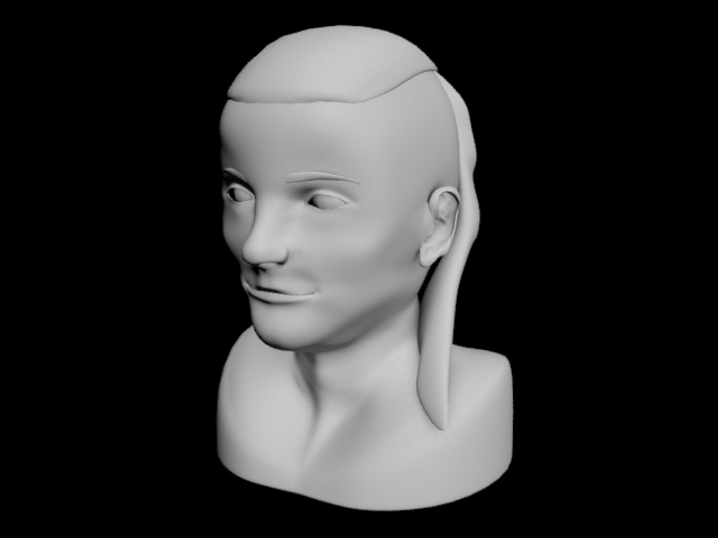 3d model bust female head