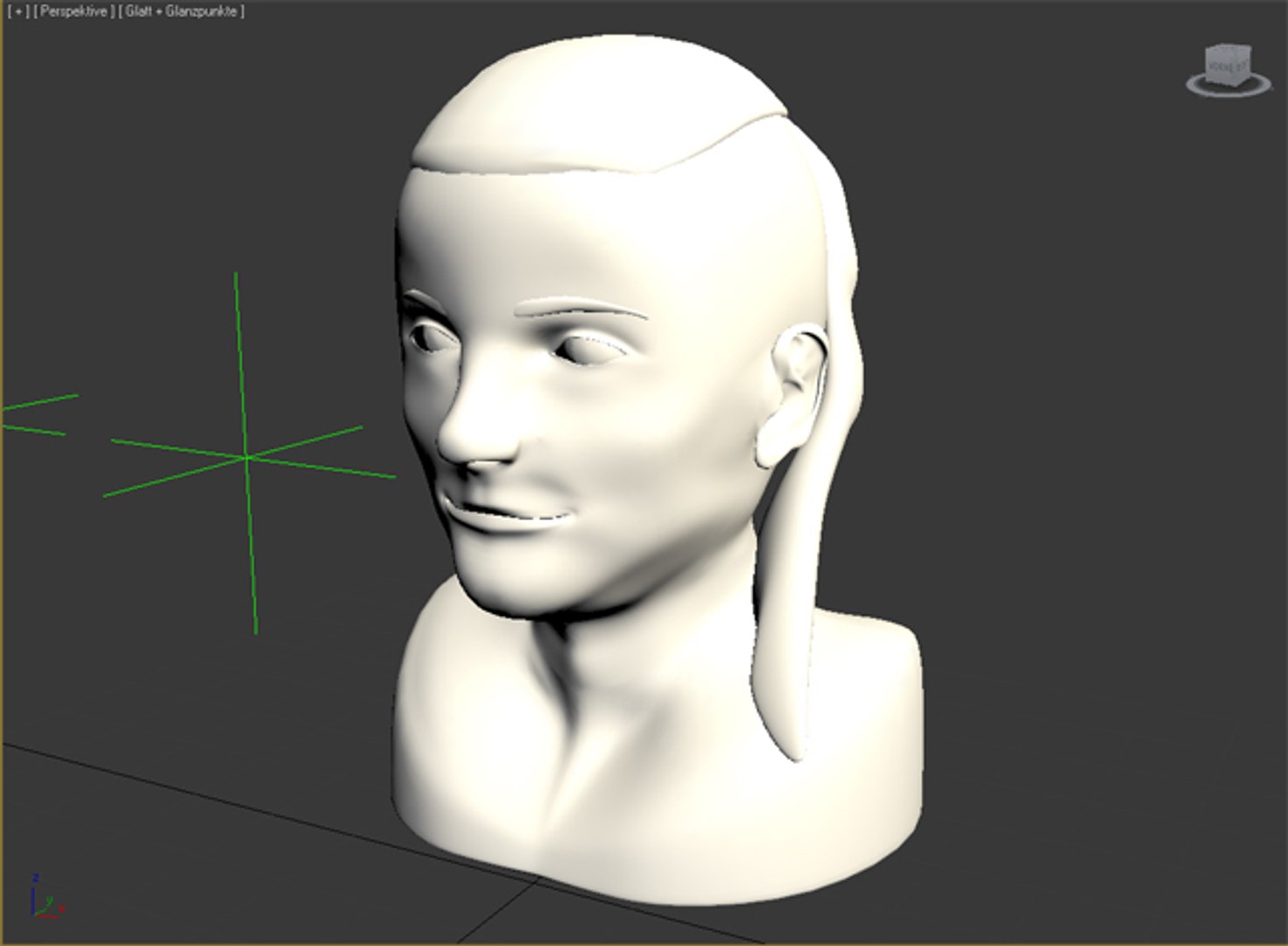 3d model bust female head