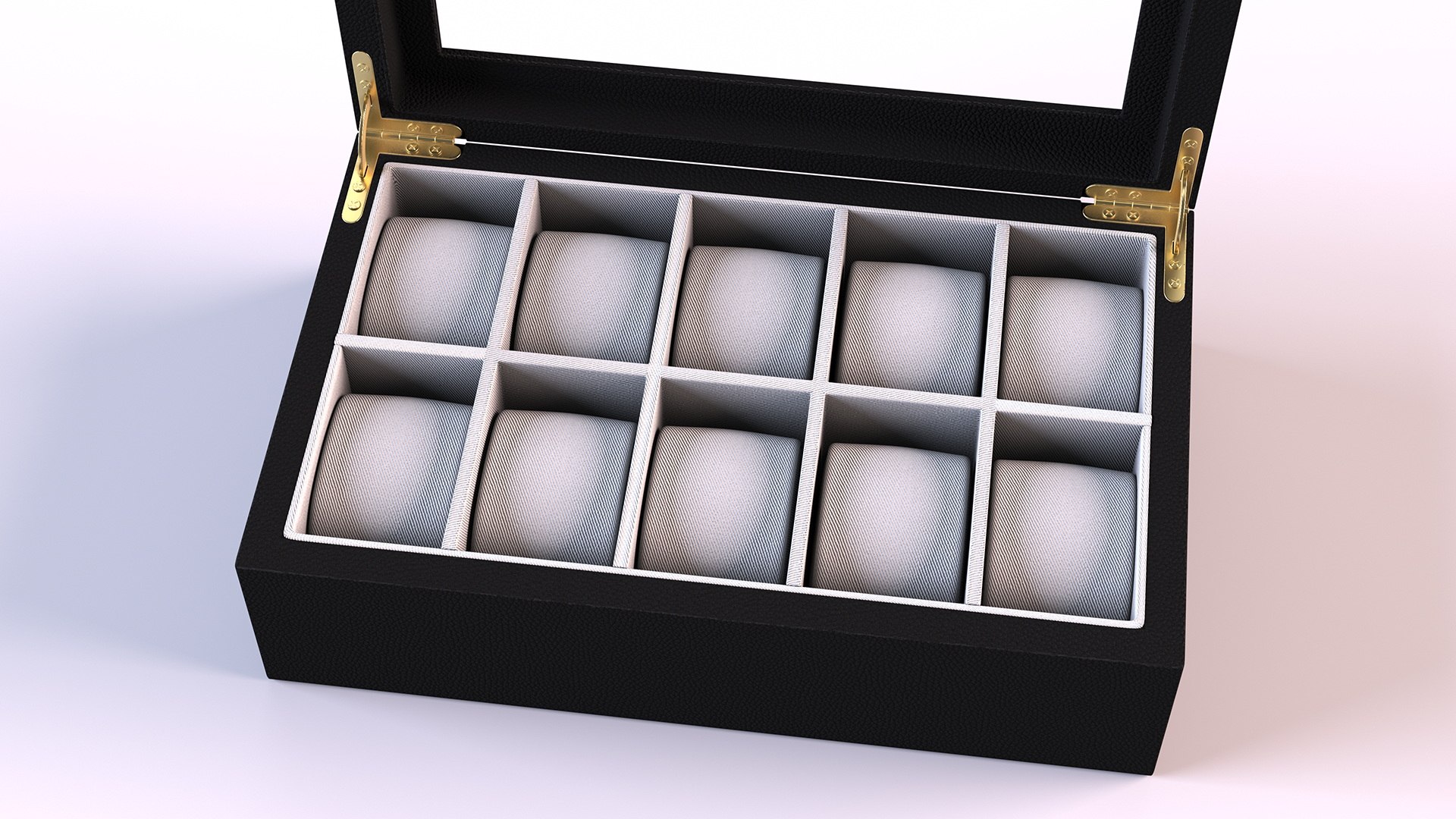 3D Watch Display Box Leather Model - TurboSquid 2040412