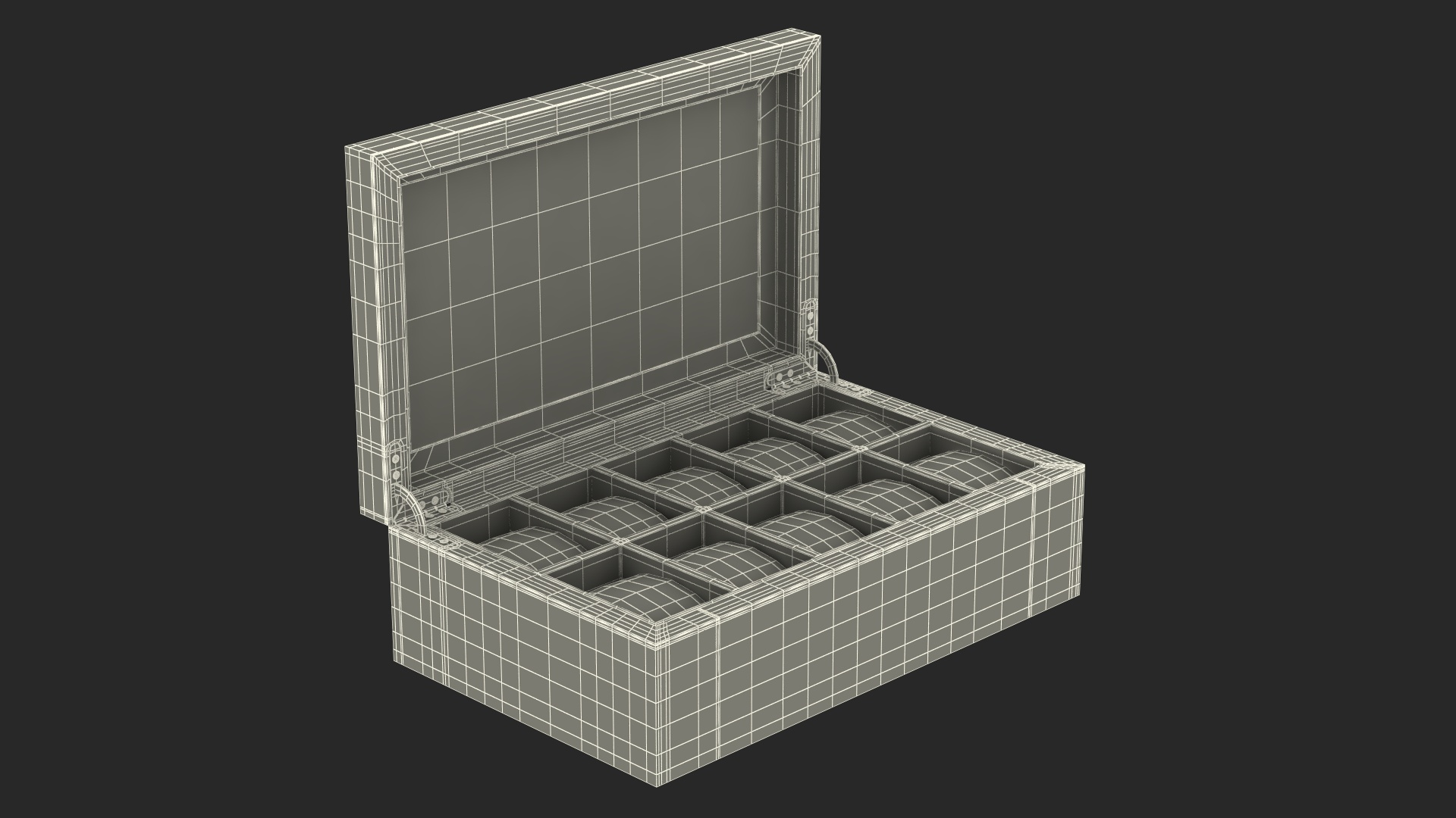 3D Watch Display Box Leather Model - TurboSquid 2040412