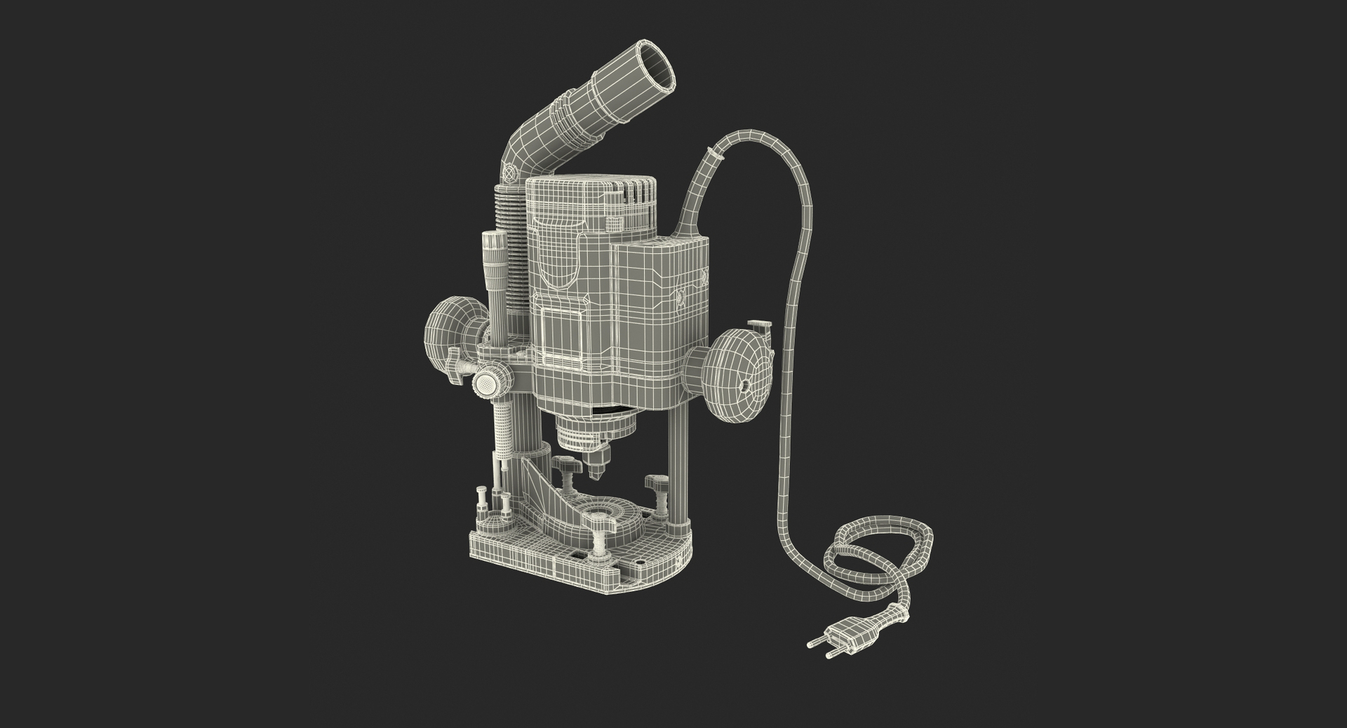 3D Plunge Router Generic - TurboSquid 1281014