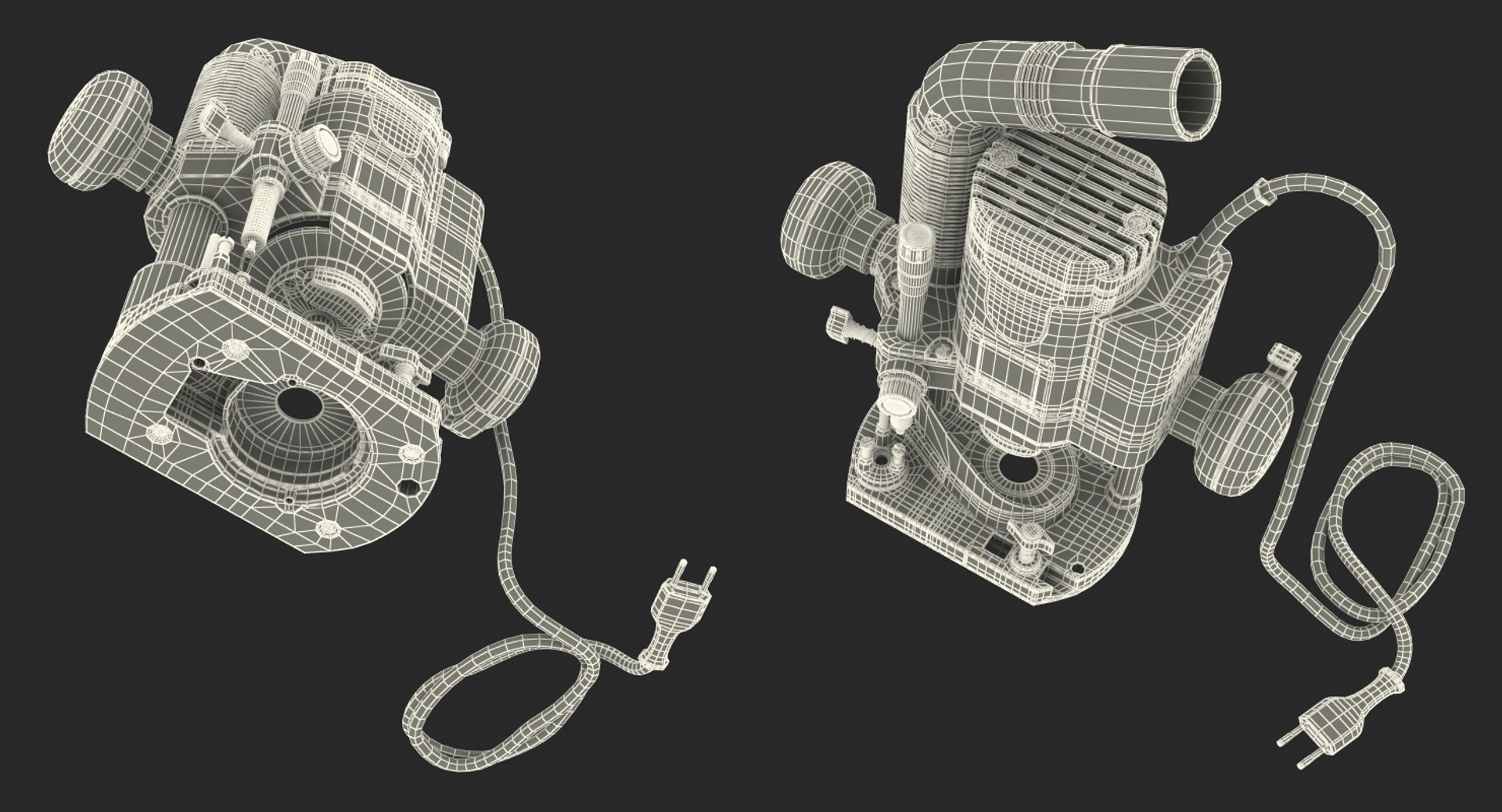 3D Plunge Router Generic - TurboSquid 1281014