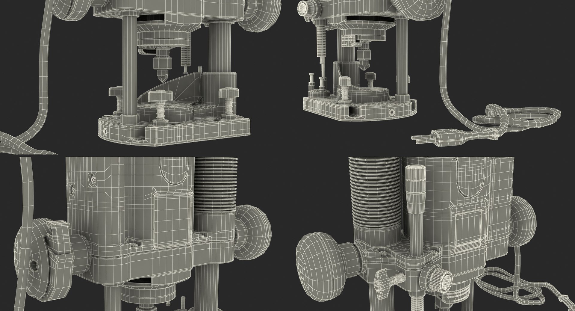 3D Plunge Router Generic - TurboSquid 1281014