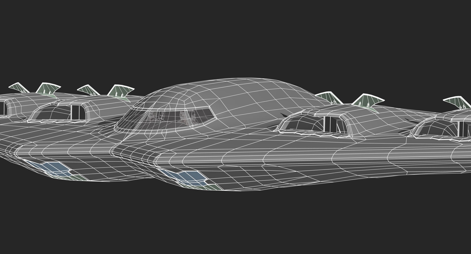 3D B2 Four Engines - TurboSquid 1999807