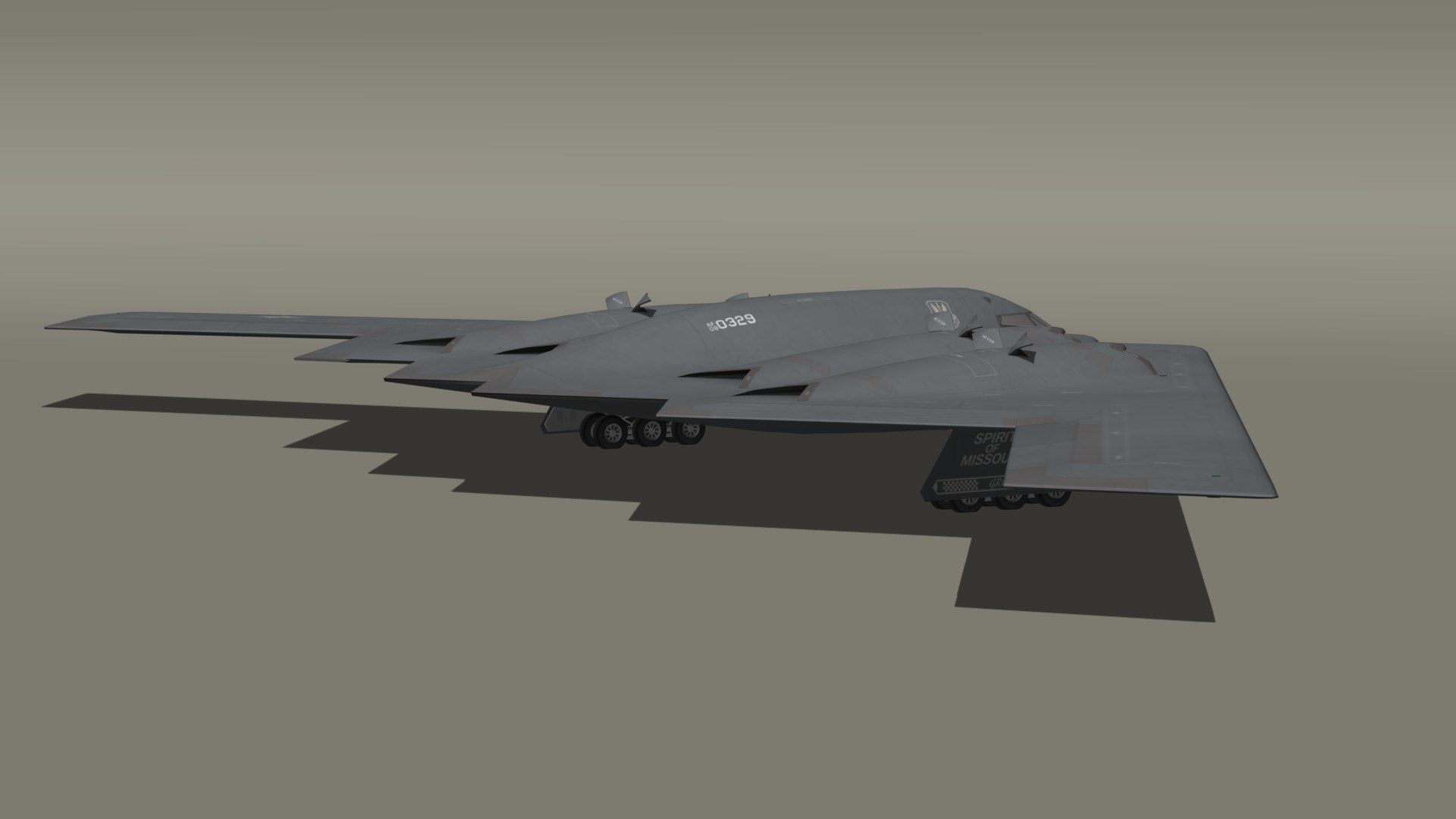 3D B2 Four Engines - TurboSquid 1999807